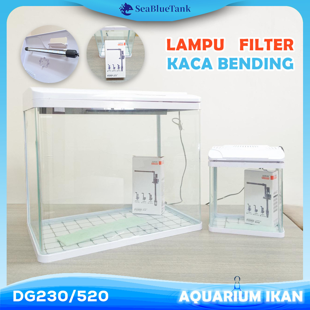 Jual SeaBlueTank Akuarium Ikan SXDG230/320/420/520/620 Tangki Ikan Mini ...