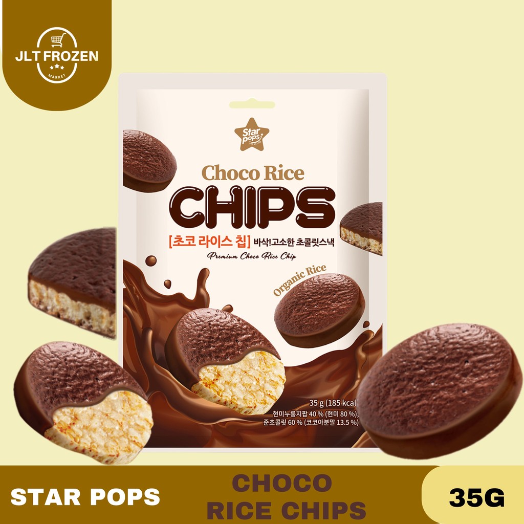 Jual Star Pops Choco Rice Chips 35g / Crackers / Kue Beras Coklat ...