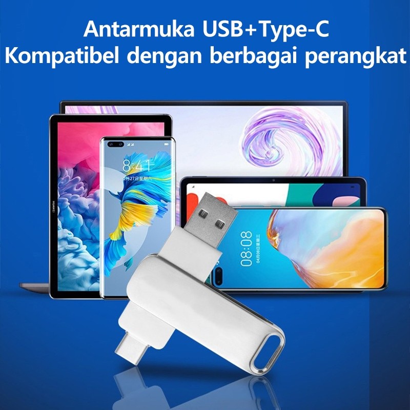 Jual U202 Flashdisk TYPE-C Kecepatan Tinggi: 128GB-1TB, Flash Drive ...