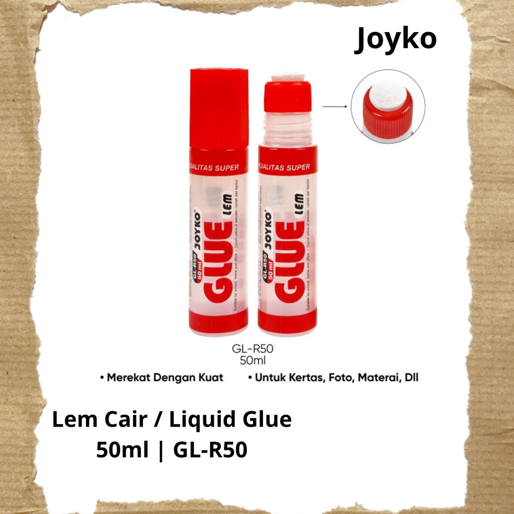 Jual Lem Cair / Liquid Glue Joyko 50ml - GL-R50 | Shopee Indonesia