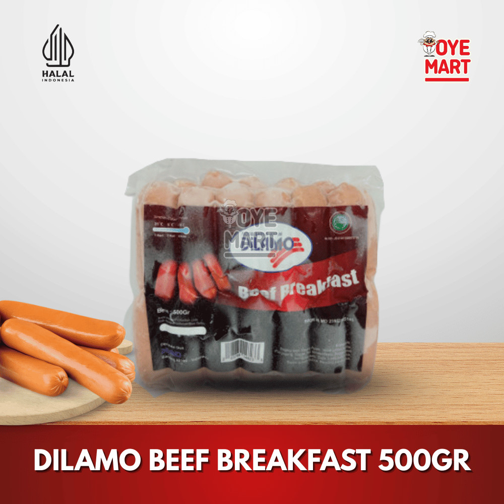 Jual DILAMO BEEF BREAKFAST 500GR SOSIS SAPI DAN AYAM | Shopee Indonesia