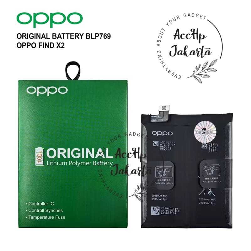 Jual Baterai Batre Oppo Find X2 BLP 769 Battery Batrei Batrai BLP769 ...