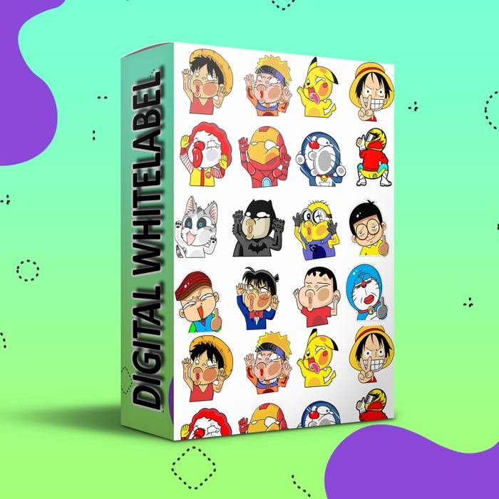 Jual Desain Vektor Stiker Anime - CorelDraw | Shopee Indonesia