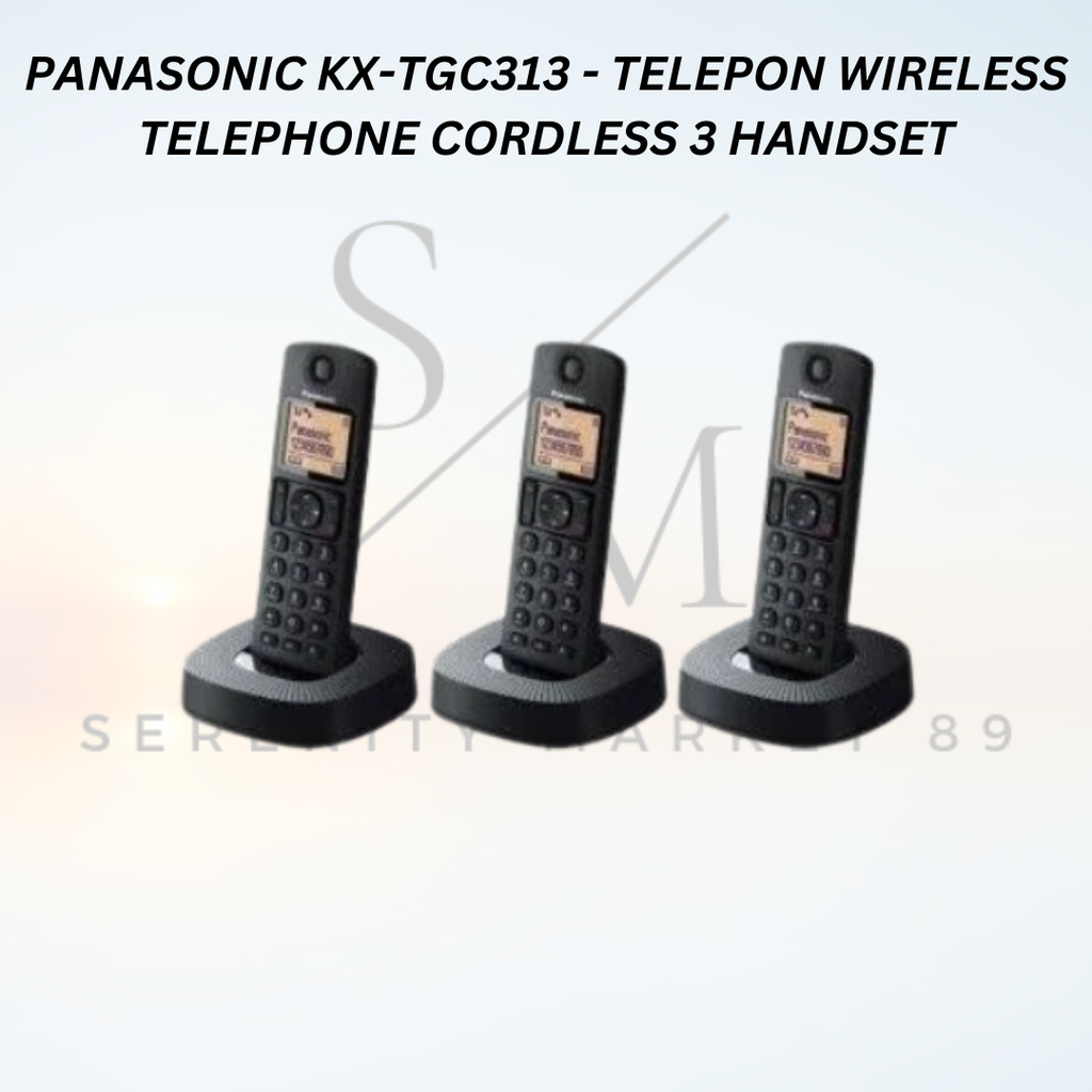 Jual PANASONIC KX-TGC313 - TELEPON WIRELESS TELEPHONE CORDLESS 3 HANDSET | Shopee Indonesia