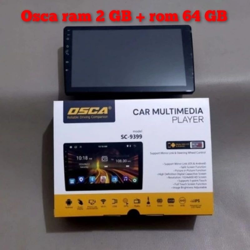 Jual head unit android 9 inch osca sc-9399 apple carplay android auto ...