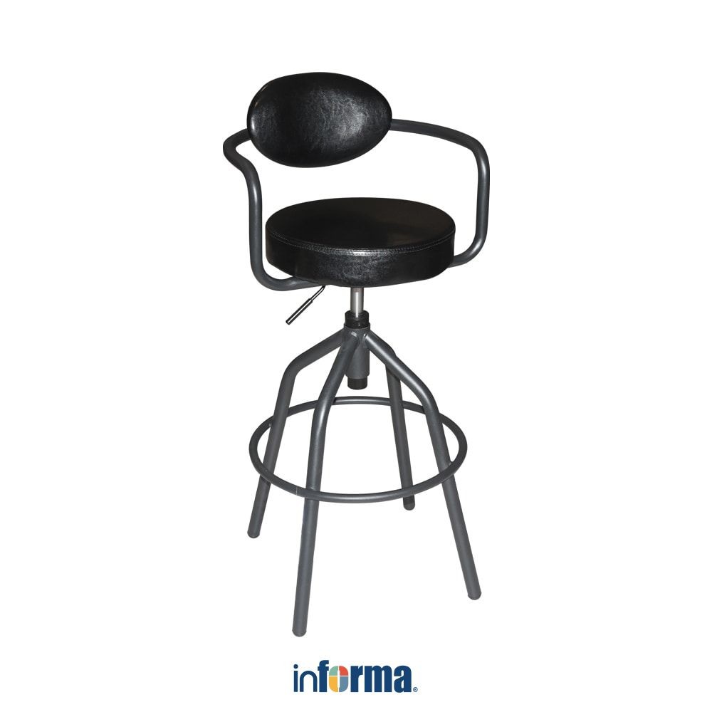 Jual Informa Langfang Kursi Bar Kulit - Hitam Bar Stool Kursi Kafe ...