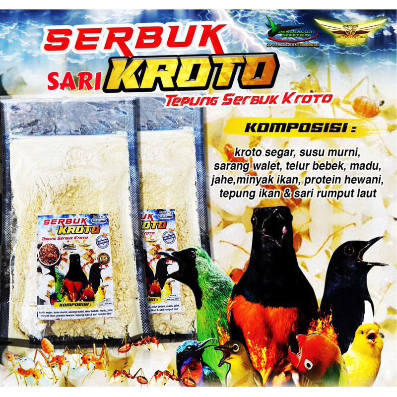 Jual Sari Kroto Serbuk Kroto Makanan Supplement burung berkicau ...