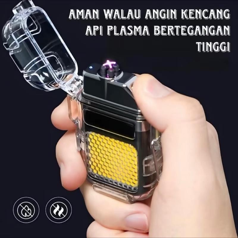 Jual Korek Api Senter Mini 2in1 Flashlight Electric USB Cas Lighter ...