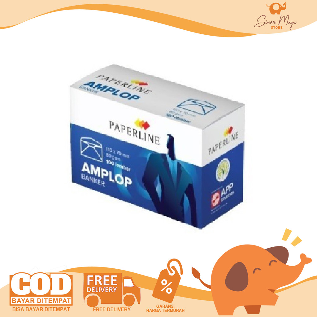 Jual Paperline Amplop Banker 70 x 110mm - Mini Envelope Isi 100 Lembar ...