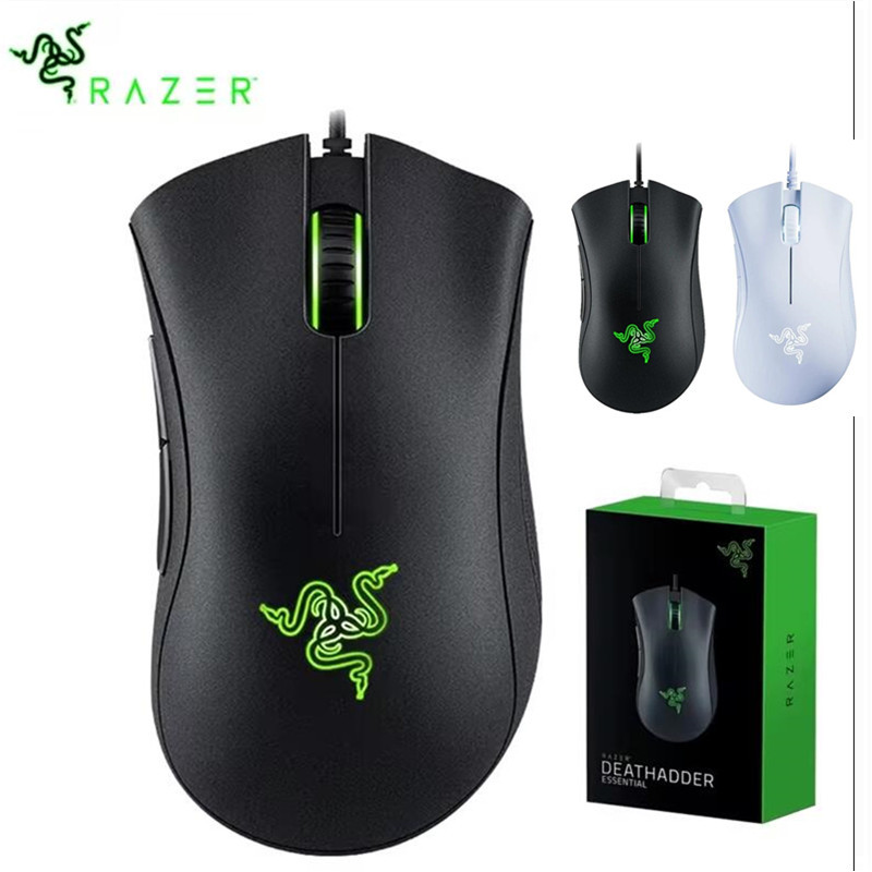 Jual Razer DeathAdder Essential Wired Gaming Mouse / Wired Mice 6400DPI ...