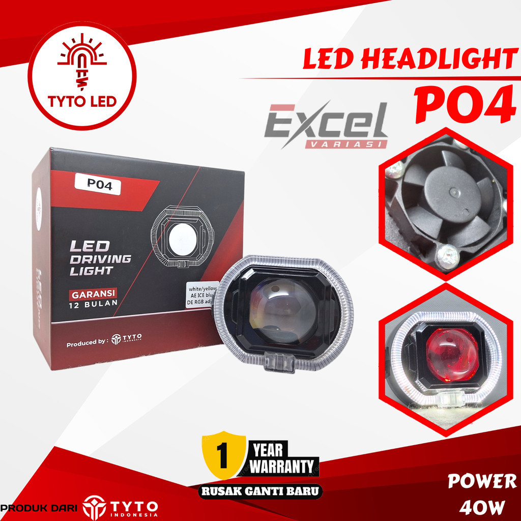 Jual Lampu Biled 3.5inch Tyto P04 40watt Demon Eyes Rgb Adjust | Shopee Indonesia