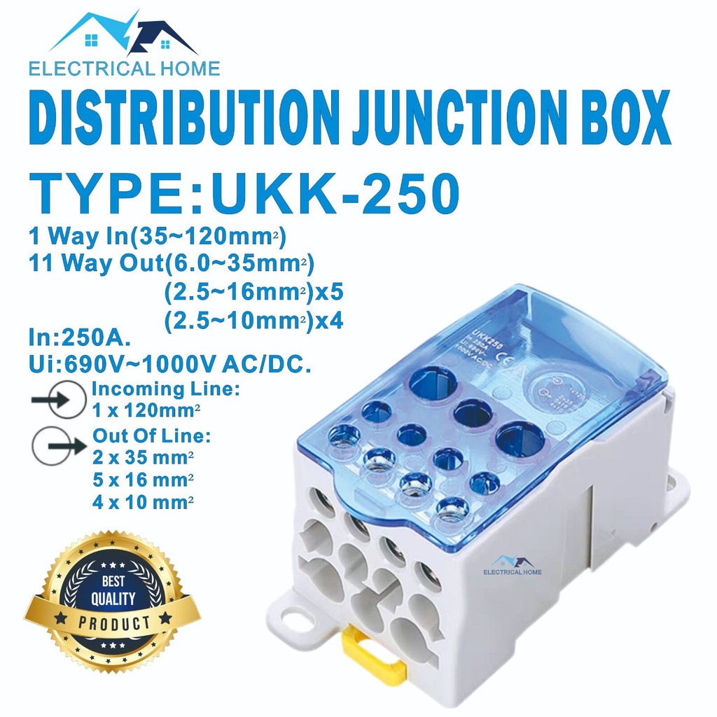 Jual KOTAK DISTRIBUSI TERMINAL MULTI IN 1 / JUNCTION BOX DIN RAIL UKK ...
