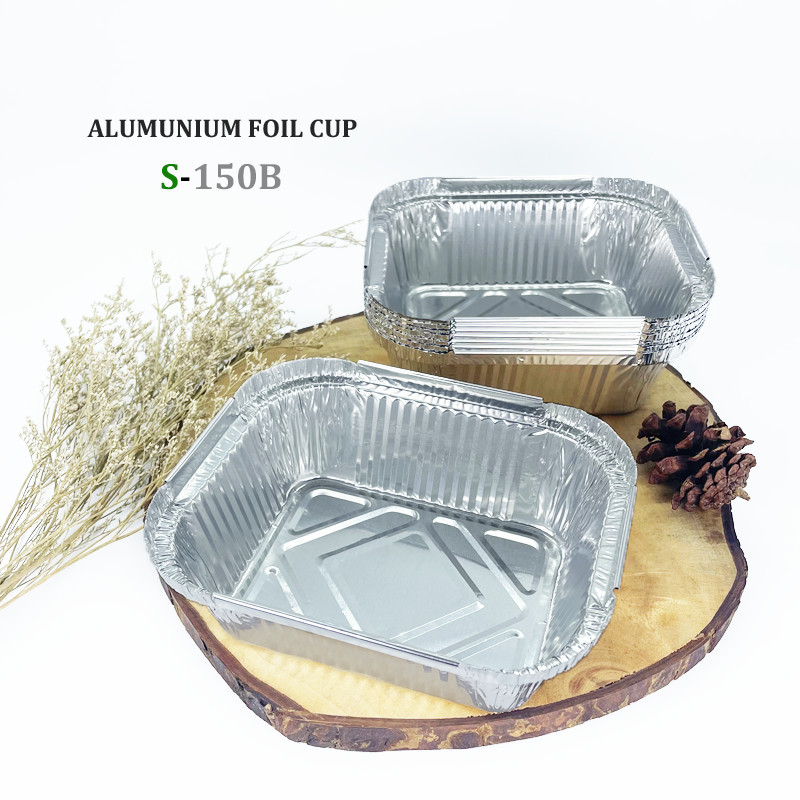 Jual Alumunium Foil Tray Cup S150B Lasagna Macaroni Schotel Klapertart Spaghetti Brulee Roti ...