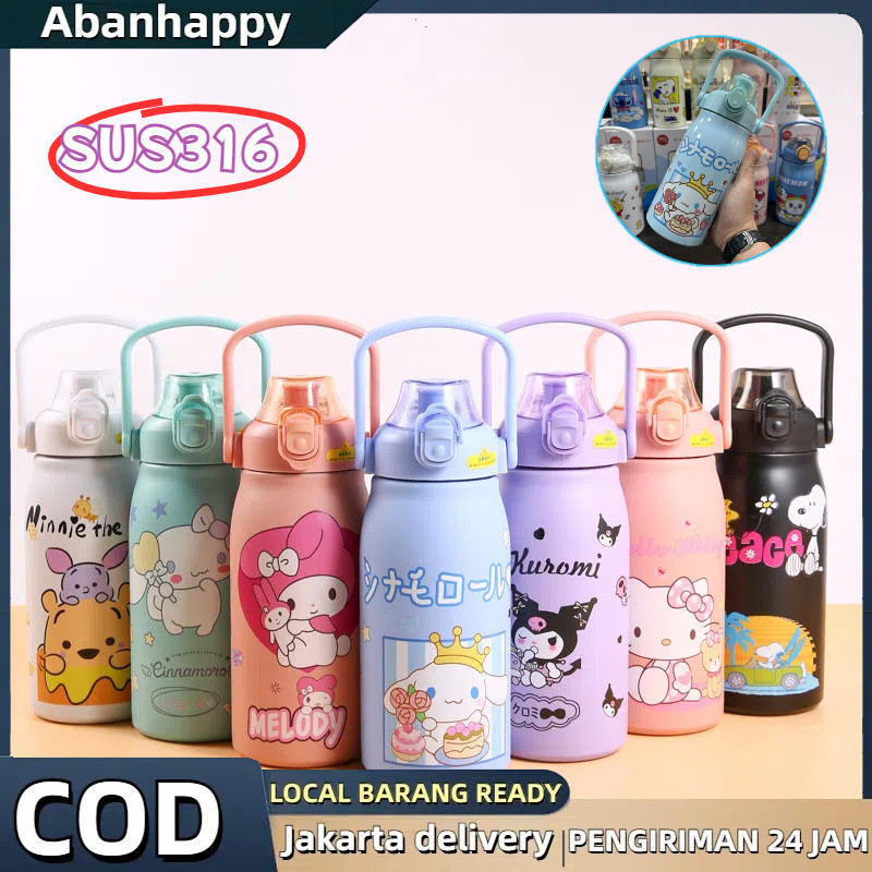 Jual 1200ML Stainless Steel Elastic Insulation Cup Termos Botol Minum ...