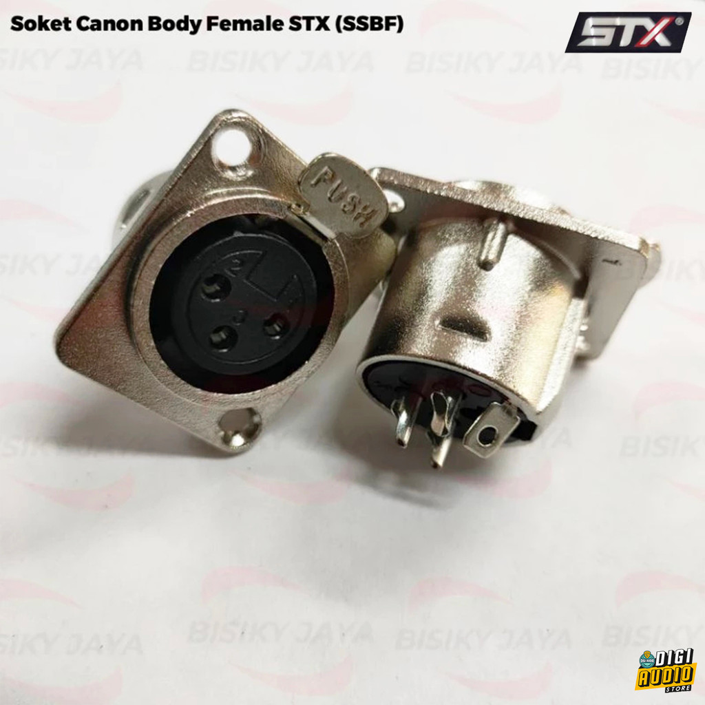Jual Soket Sasis Besi - Socket Jack Canon / 3 Pin XLR Female Body Besi STX SSBF | Shopee Indonesia