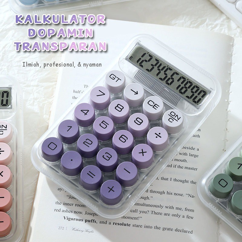 Jual Kalkulator Dopamin Gradien Transparan Lucu / Kalkulator Ator12 ...