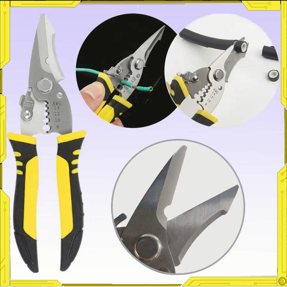 Jual Gunting Kawat Listrik Multifungsi Cable Cutter Stainless Steel ...