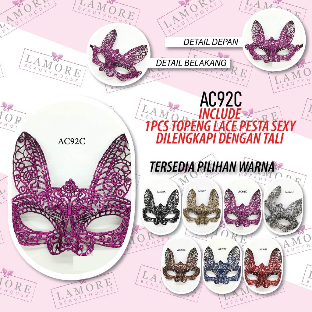 Jual Topeng Brokat Halloween Party Aksesoris Costume Lingerie Topeng Mata Ungu Ac92C | Shopee ...