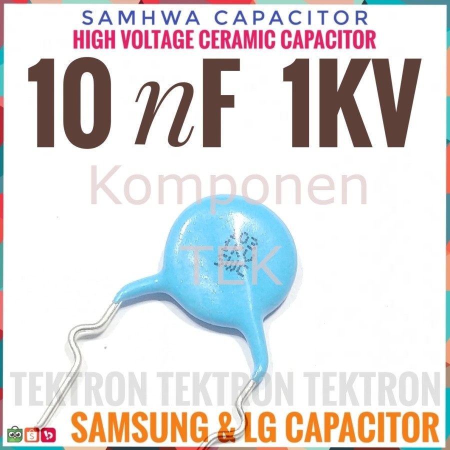 Jual Samhwa 10nF 1KV Ceramic Capacitor 103 1000V Keramik High Voltage ...