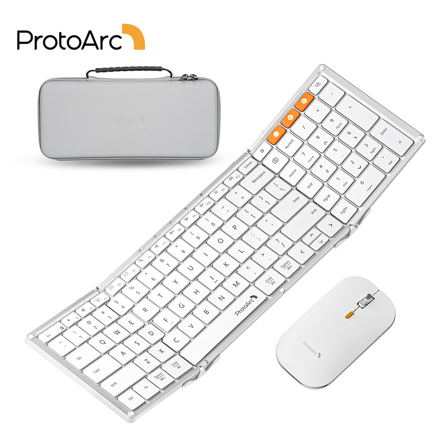 Jual ProtoArc XKM01 Foldable Keyboard and Mouse Combo Rechargeable ...