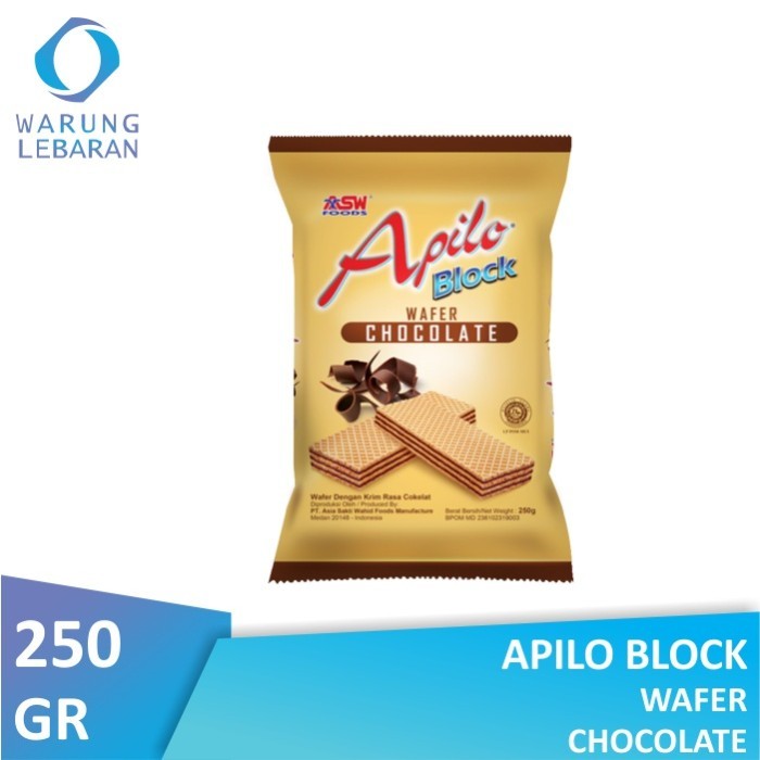 Jual Apilo Block Wafer Chocolate 250gr | Shopee Indonesia