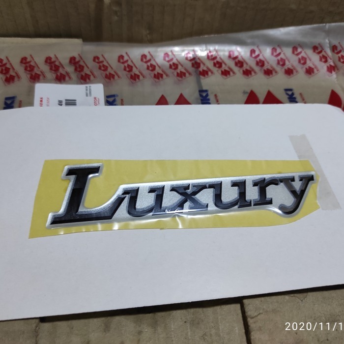 Jual COD Part Baru Stiker tulisan Luxury Putih | Shopee Indonesia