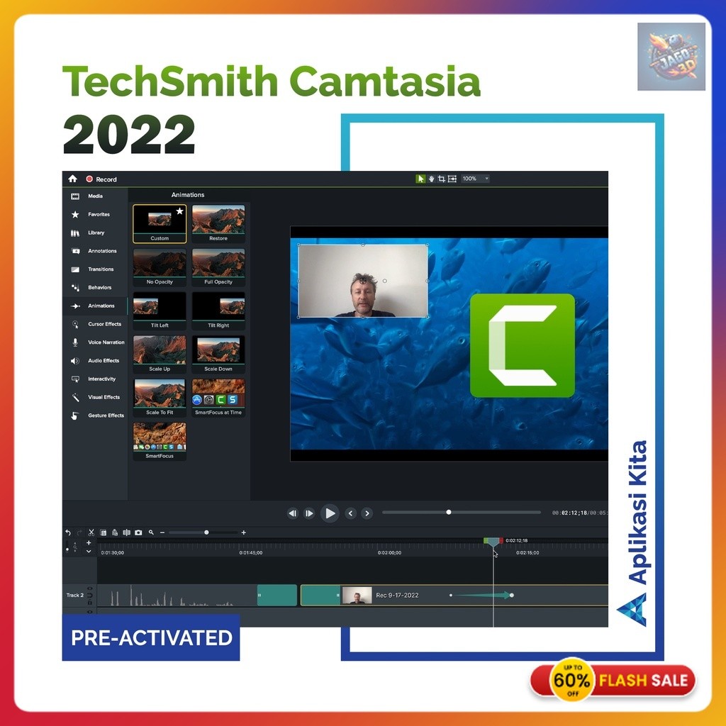 Jual TechSmith Camtasia 2022 x64 Full Version - For Windows TERBARU | Shopee Indonesia