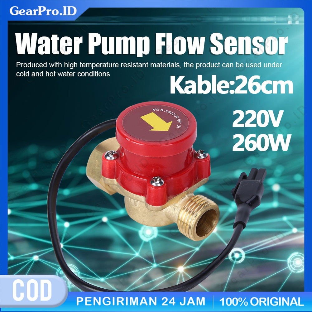 Jual Saklar Otomatis Pompa Booster 1/2 inch saklar Water Flow Switch ...