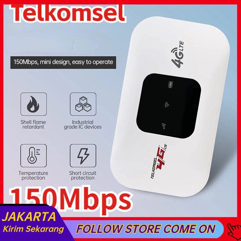 Jual （Kirim Sekarang）Wireless Pocket WiFi Router Portable 4G LTE 300m ...