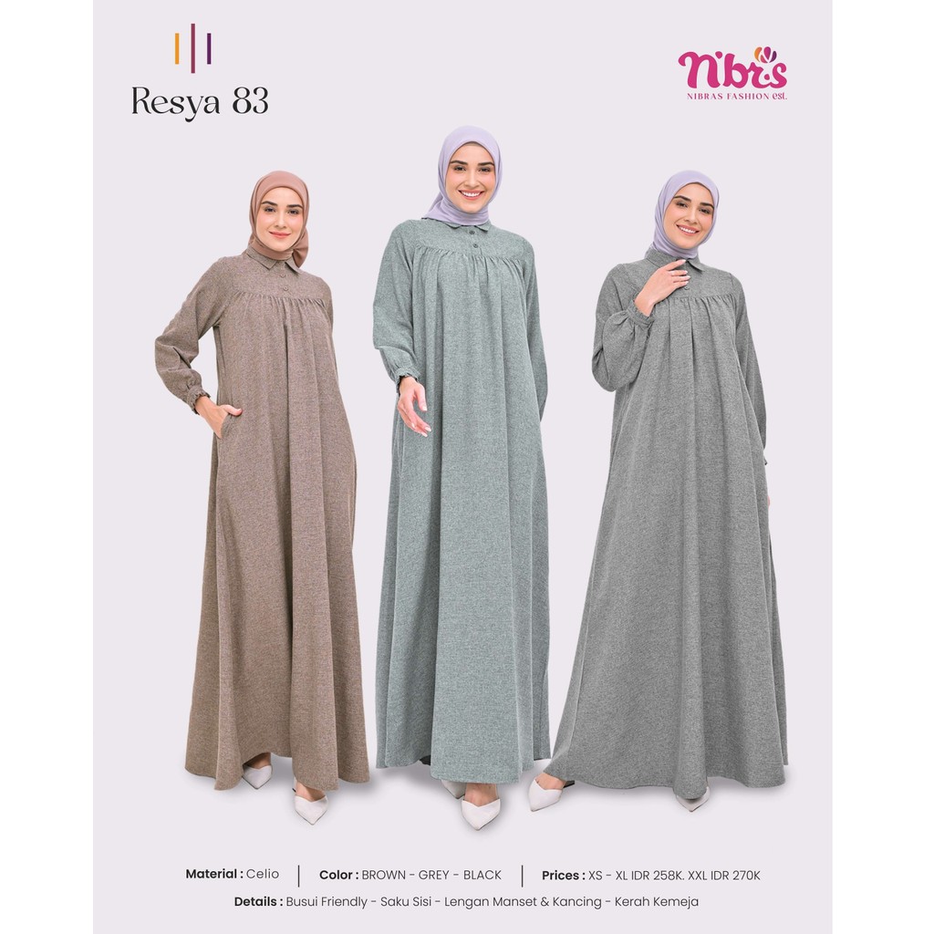 Jual Gamis Premium Dewasa Resya 83 By Nibras I PAS' Collection | Shopee ...