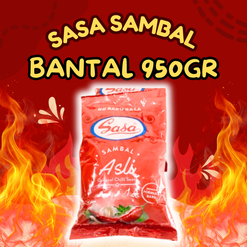 Jual Sasa Saos Sambal Asli BANTAL 950 Gram Saus Cabai Sauce Cabe ...