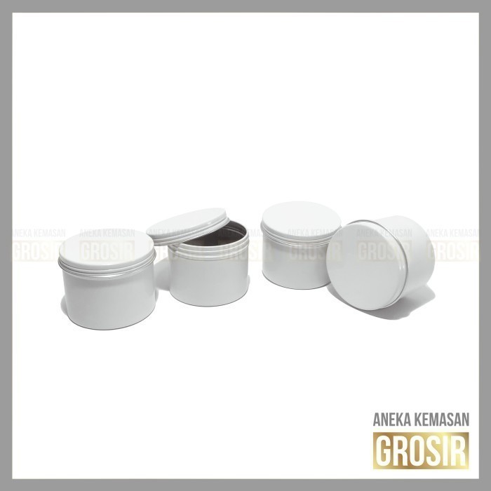 Jual Kaleng Pomade Aluminium 150gr – Silver, Hitam, Putih, Anti Karat ...
