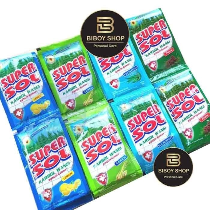 Jual SUPERSOL KARBOL WANGI RENCENG (ISI 12 SACHET @ 19 ML) - KEBERSIHAN ...
