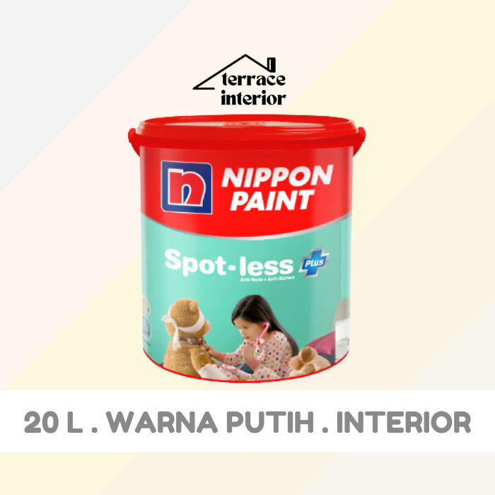 Jual Cat Tembok Spotless Plus Nippon Paint Interior Warna Putih 20 ...
