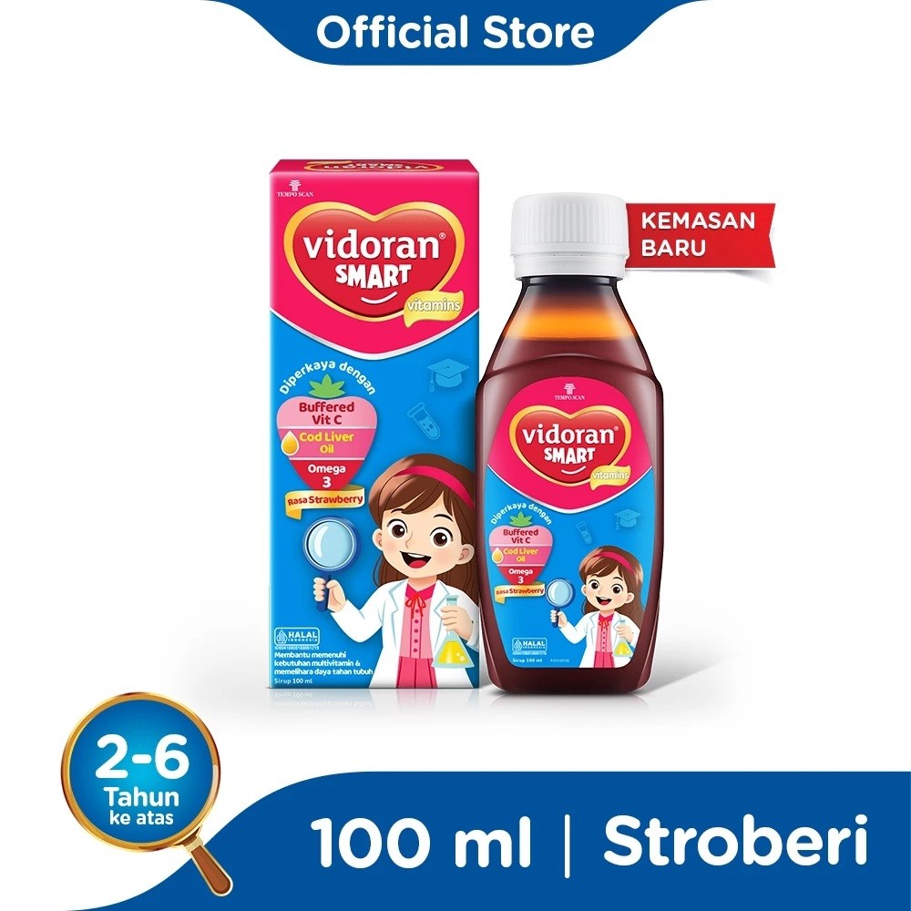 Jual VIDORAN SMART SYRUP STRAWBERRY 100ml | Shopee Indonesia