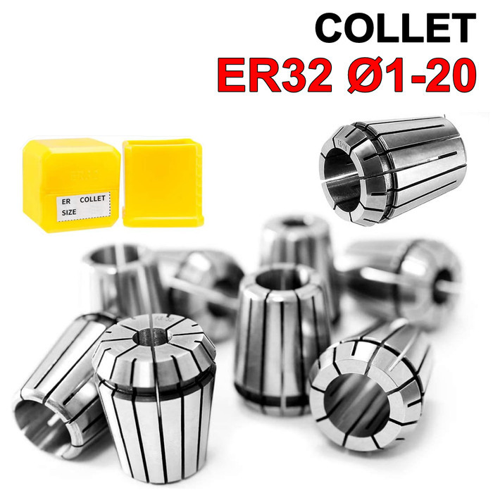 Jual Collet ER32 Arbor Chuck Milling ER 32 Adapter Penjepit Endmill CNC ...