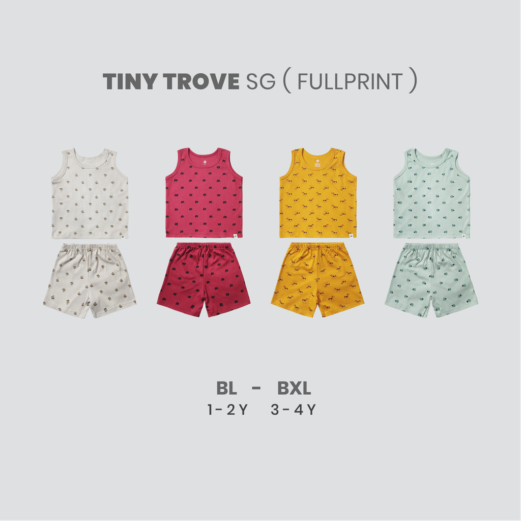 Jual IKAVOU - Tiny Trove Singlet Fullprint - Setelan Singlet Anak (Unisex) | Shopee Indonesia