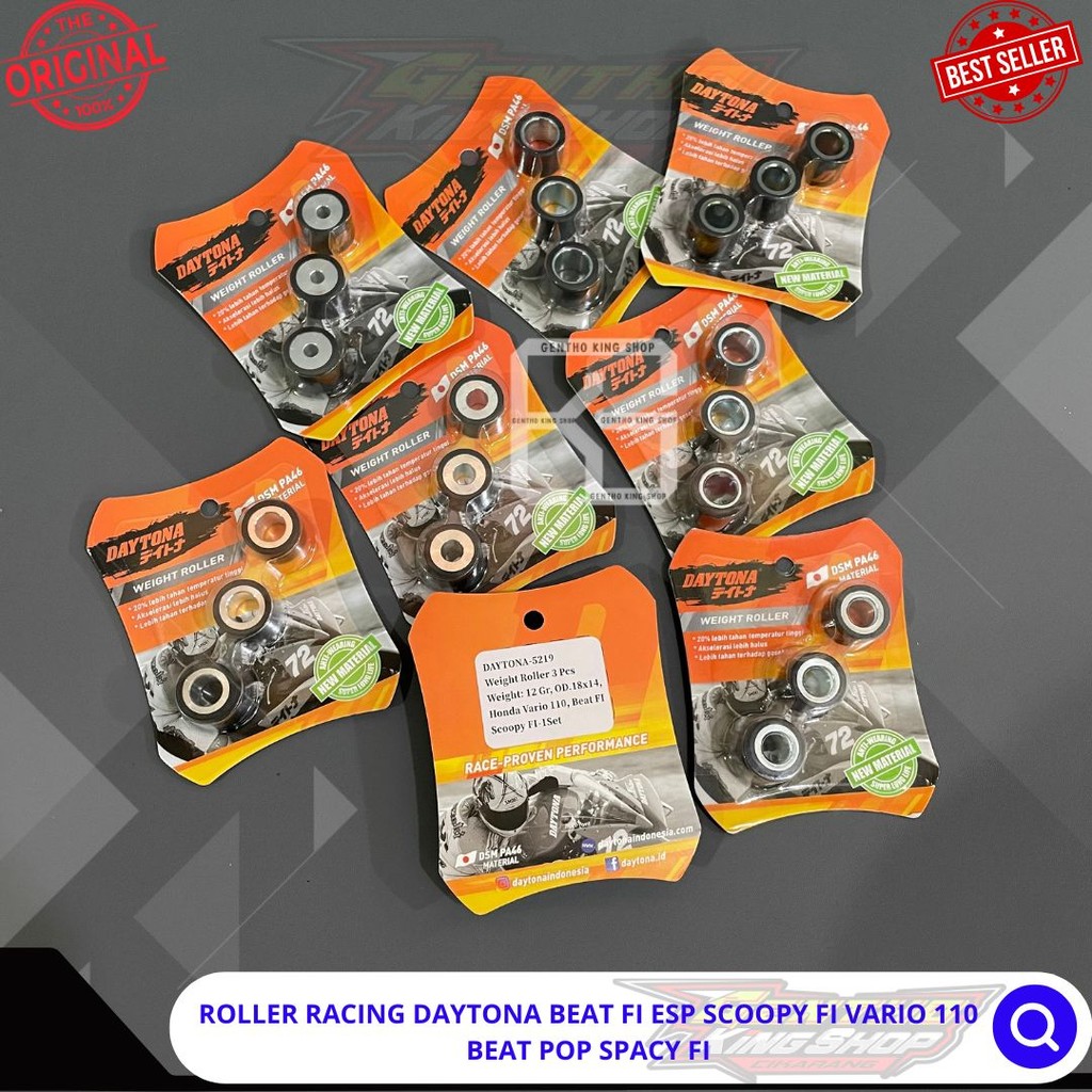 Jual ROLLER RACING DAYTONA HONDA BEAT FI ESP SCOOPY FI VARIO 110 BEAT ...