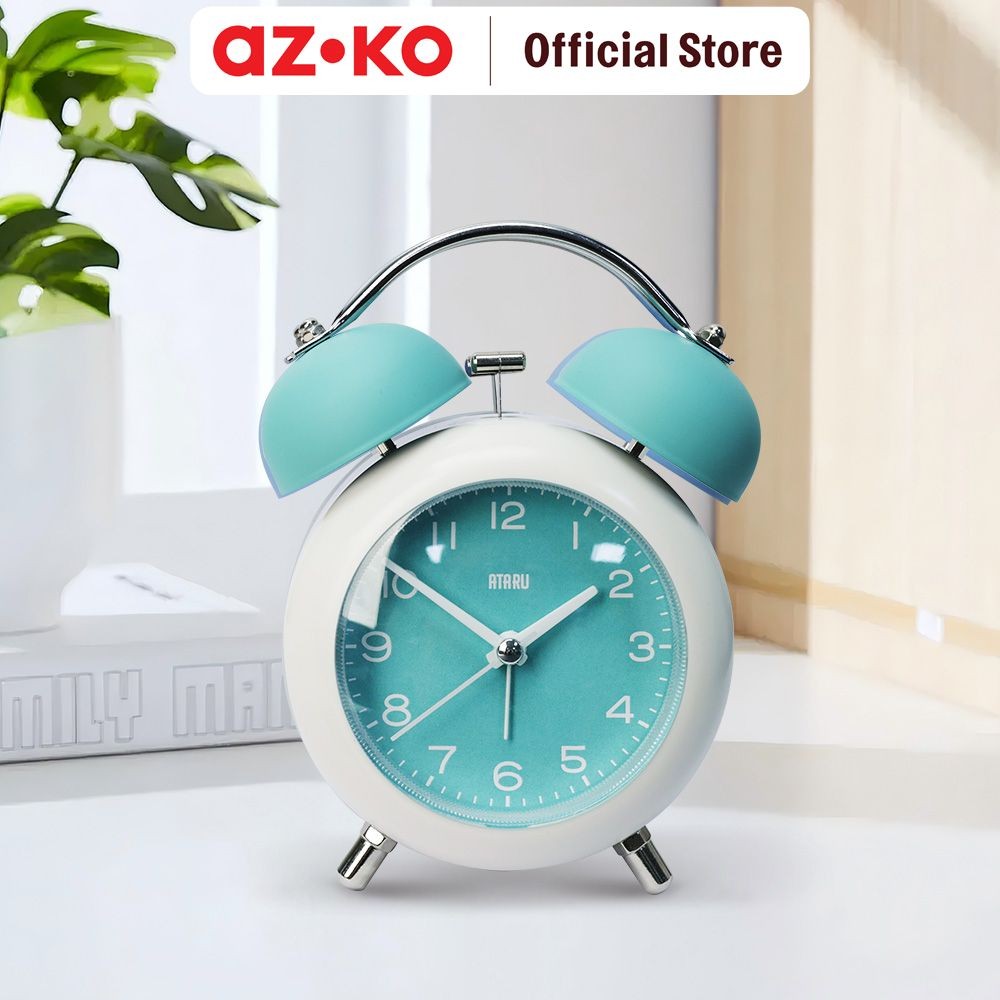 Jual AZKO Ataru Jam Weker Twin Bell Nsf18 Alarm Clock Waker Clock Jam ...