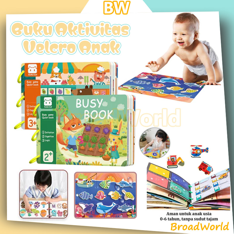 Jual BW Buku Edukasi Anak Sticker Velcro Anak Mainan Pendidikan 30 ...
