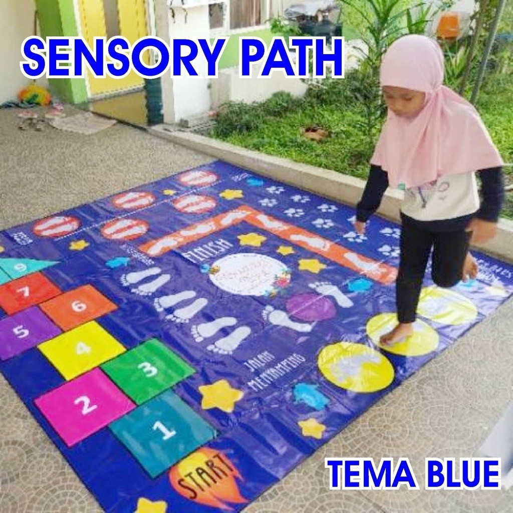 Jual Mainan Edukasi Edukatif Anak Sensory Path Space Engklek | Shopee Indonesia