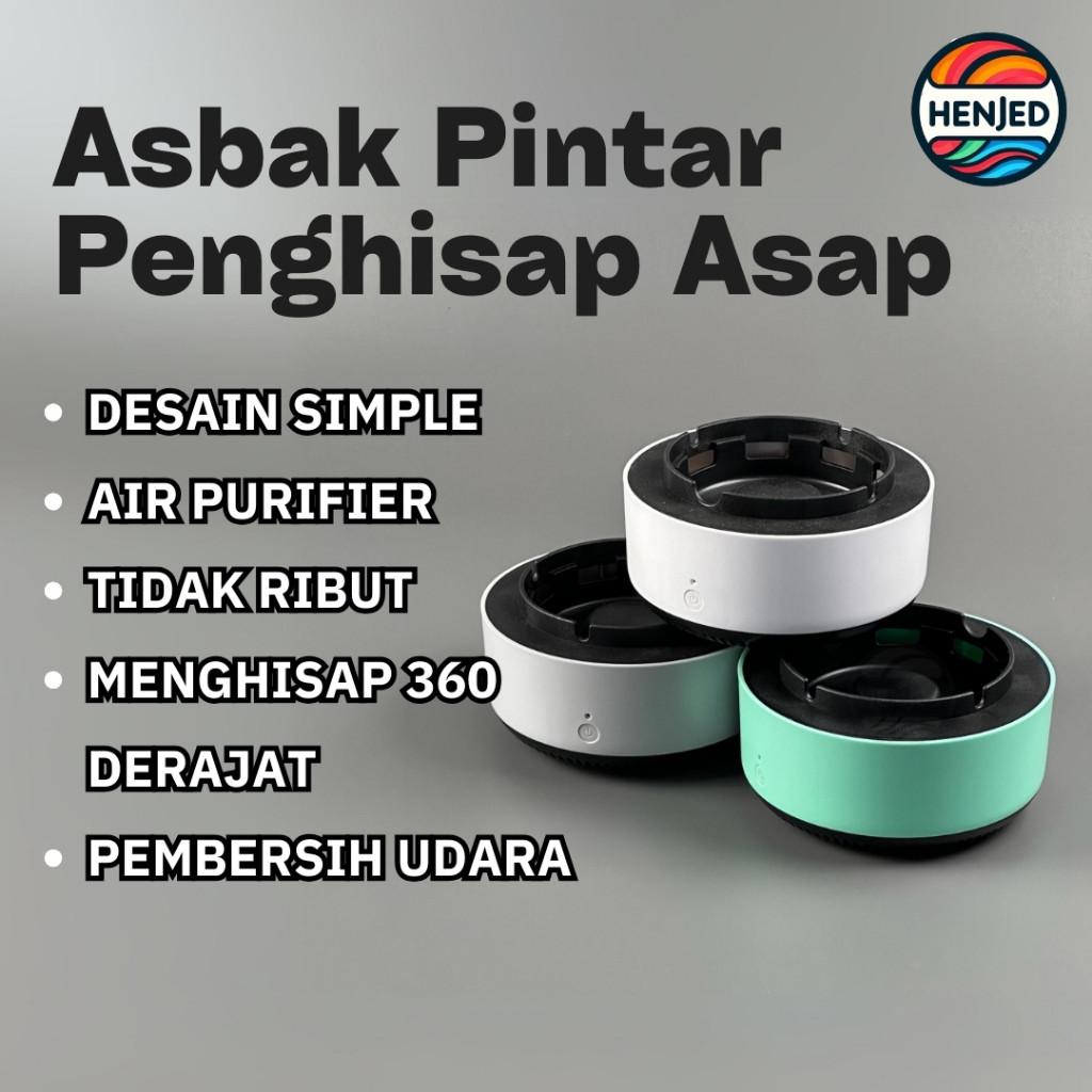 Jual Asbak Rokok Pintar Elektrik Penghisap Asap Pembersih Udara Air ...