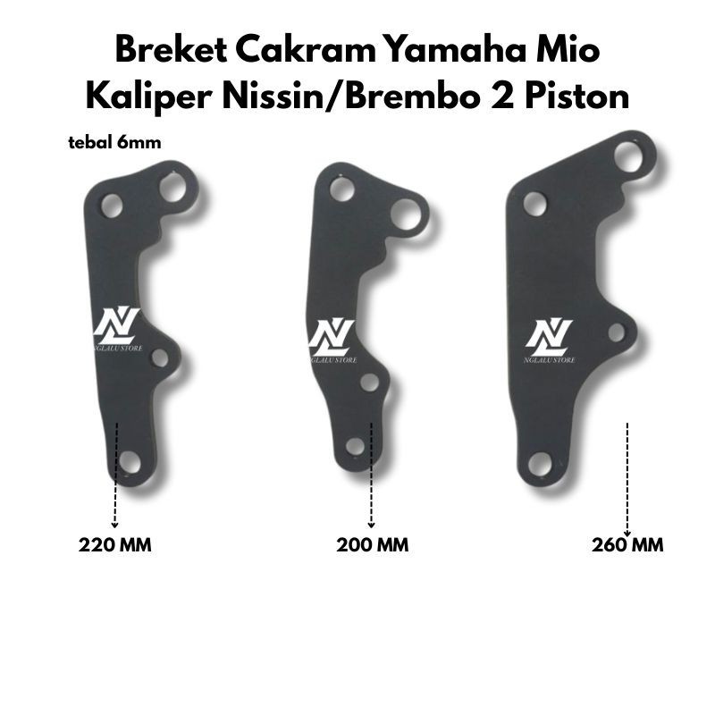 Jual Bracket kaliper mio piringan cakram mio m3 smile garnish soul xeon ...