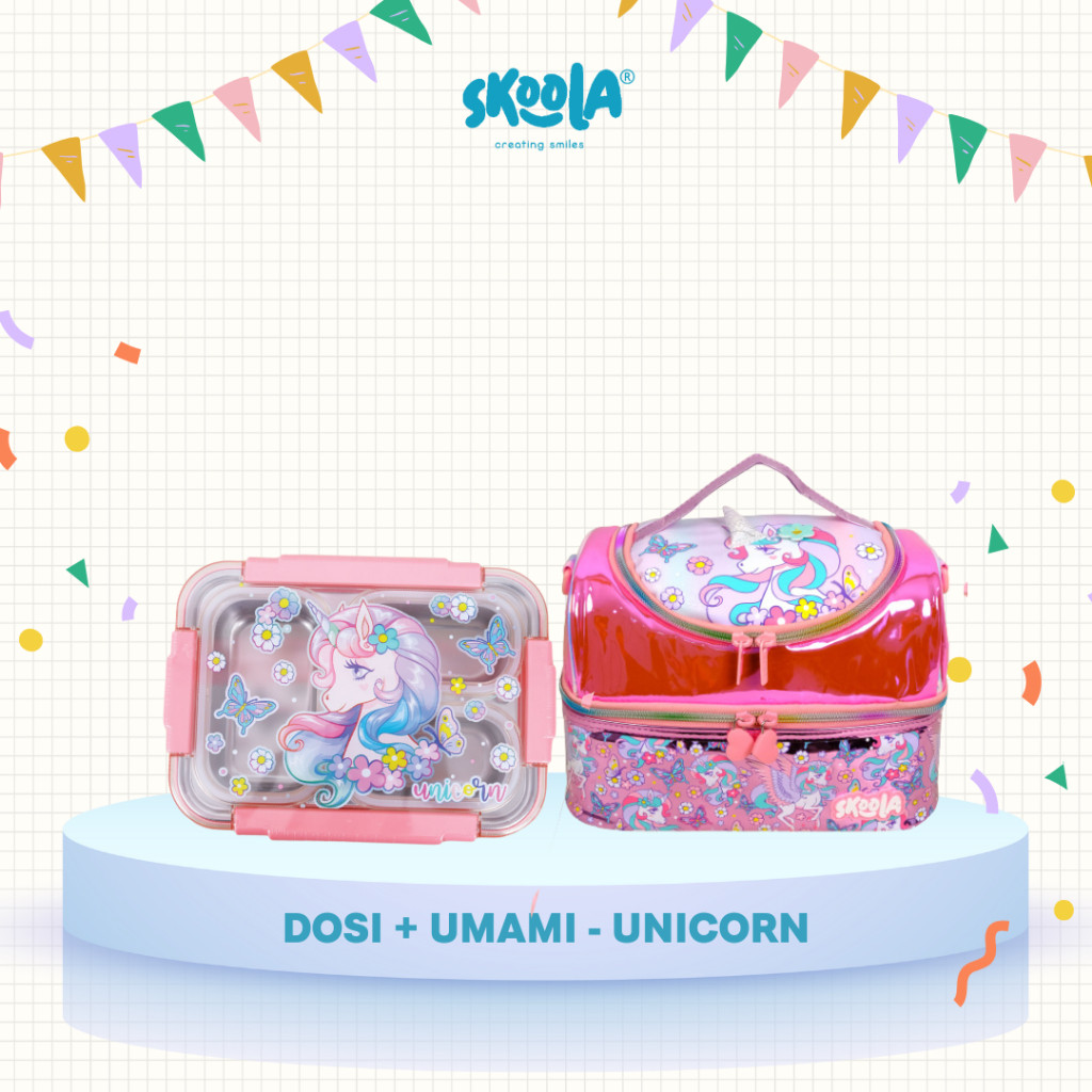 Jual Skoola Bundling Promo - Tas Bekal + Tempat Makan Anak - Dosi Umami Bundle | Shopee Indonesia