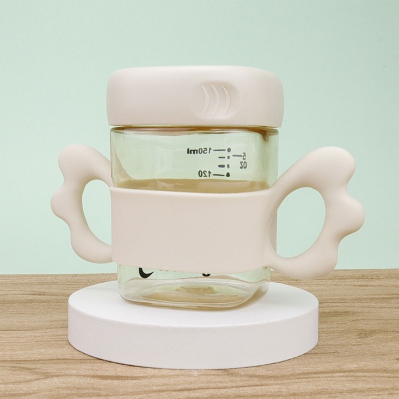 Jual Newborn Bottle Grip Handle Infants Wide Milk Bottle Hand Shank for ...