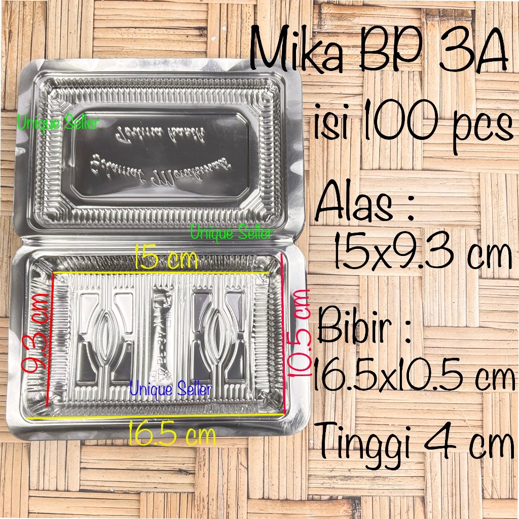 Jual [Isi100] Mika 1A 2A 3A 3B 4A 4B 5A 5B 6A 7A 7B BP Mika Kue Roti Jajan Nasi Goreng Bakmie ...