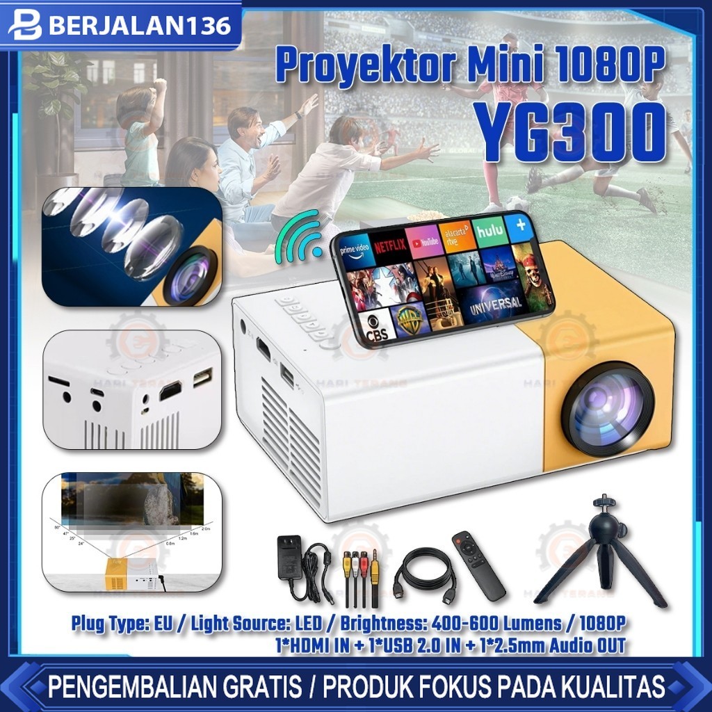 Jual Proyektor mini YG300 Portable Led mini Proyektor hp mini Home ...