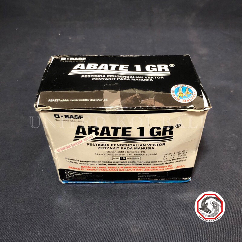 Jual ABATE OBAT NYAMUK OBAT JENTIK NYAMUK OBAT KOLAM IKAN KOI 1 BOX ...