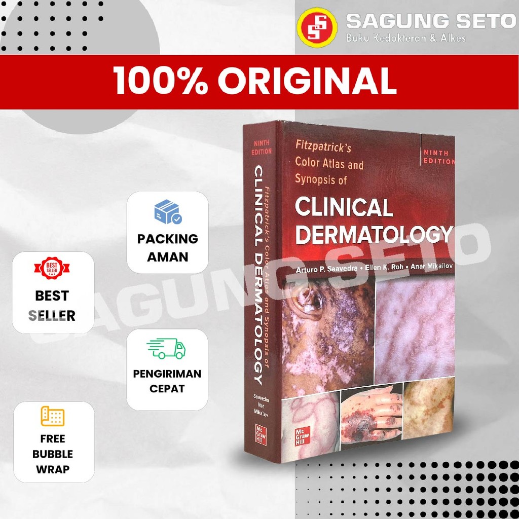 Jual FITZPATRICK COLOR ATLAS AND SYNOPSIS OF CLINICAL DERMATOLOGY 9ED ...