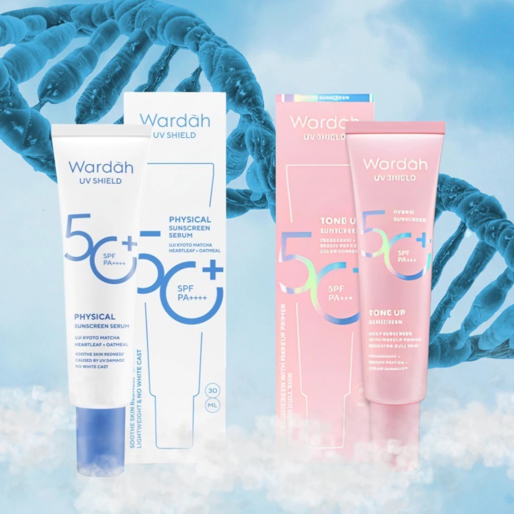 Jual Wardah UV Shield Physical Sunscreen Serum SPF 50+ PA++++ 30 ml,UV Shield Tone Up Sunscreen ...